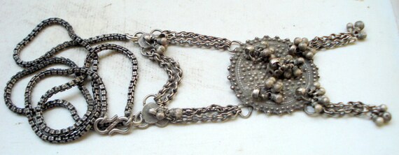 Vintage Antique Ethnic Tribal Old Silver Necklace Chain - Etsy