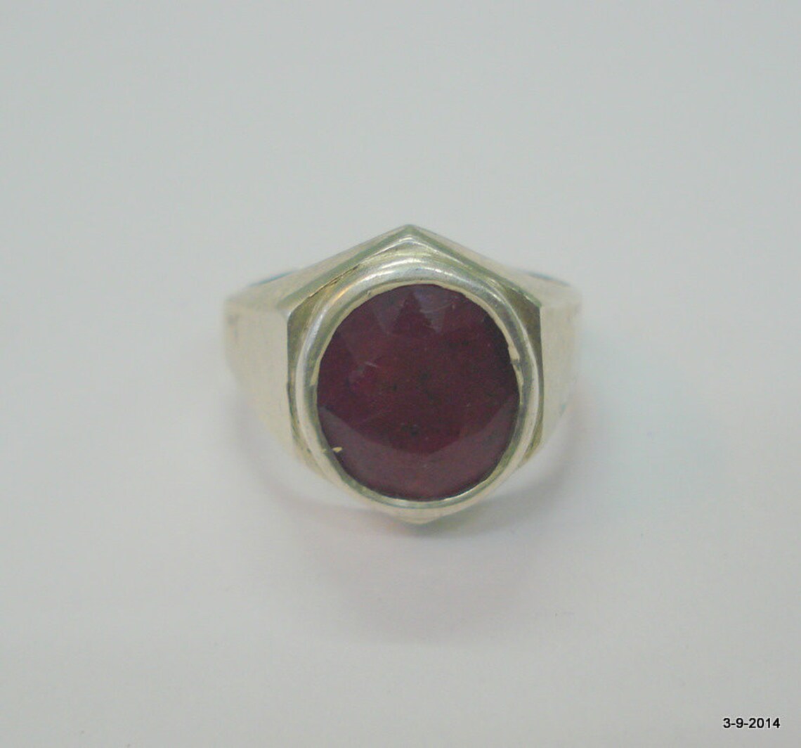 Sterling Silver Ring Ruby Gemstone Ring Handmade Jewelry From | Etsy