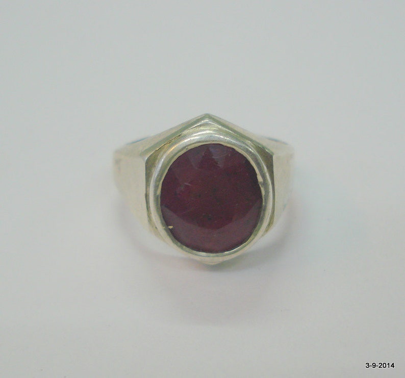 Sterling Silver Ring Ruby Gemstone Ring Handmade Jewelry From | Etsy