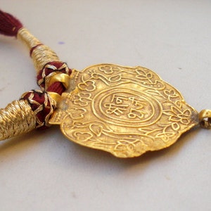 22kt Gold Pendant Necklace Vintage Antique Old Tribal Shreenath Ji ...