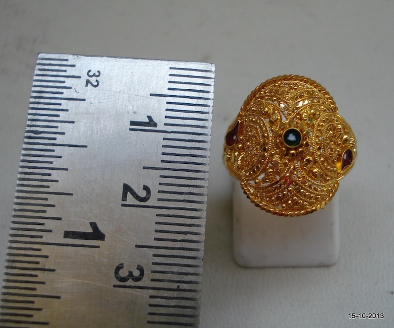 20k Gold Ring Handmade Jewelry Traditional Design - Etsy