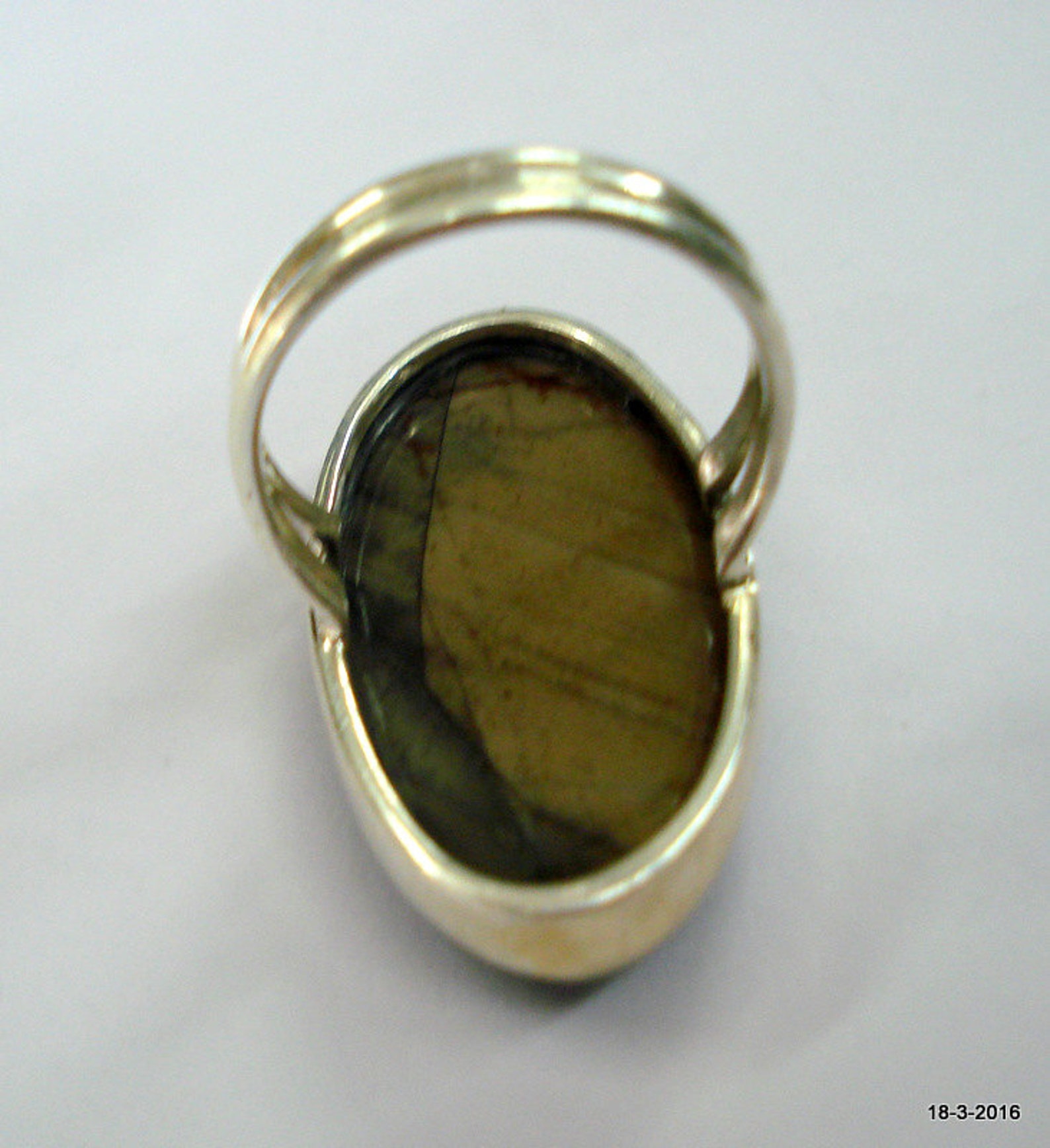 Sterling Silver Ring Jasper Gemstone Ring Big Ring Handmade Jewellery ...