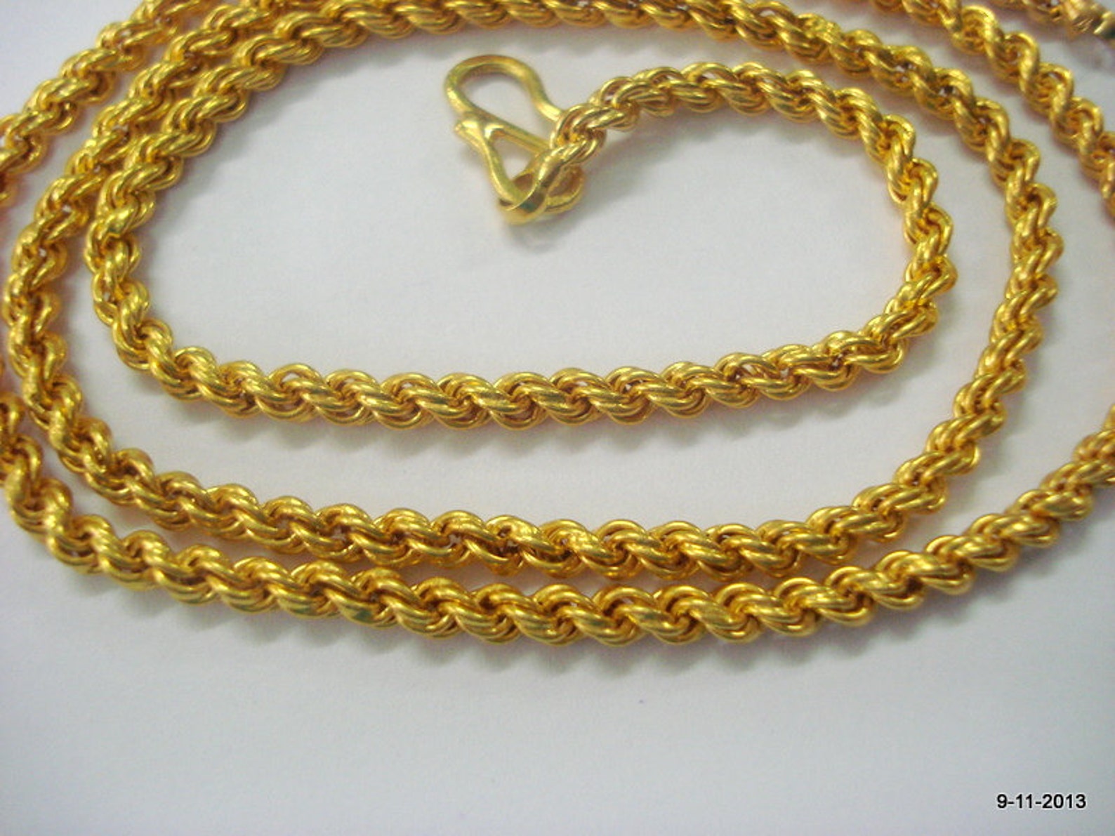 Ethnic 20k Gold Chain Necklace From Rajasthan India - Etsy
