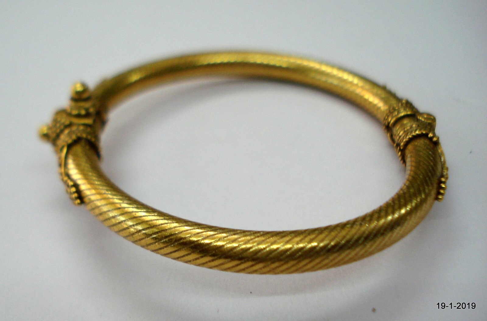 Sterling silver gold vermeil gold gilded bangle bracelet gold | Etsy