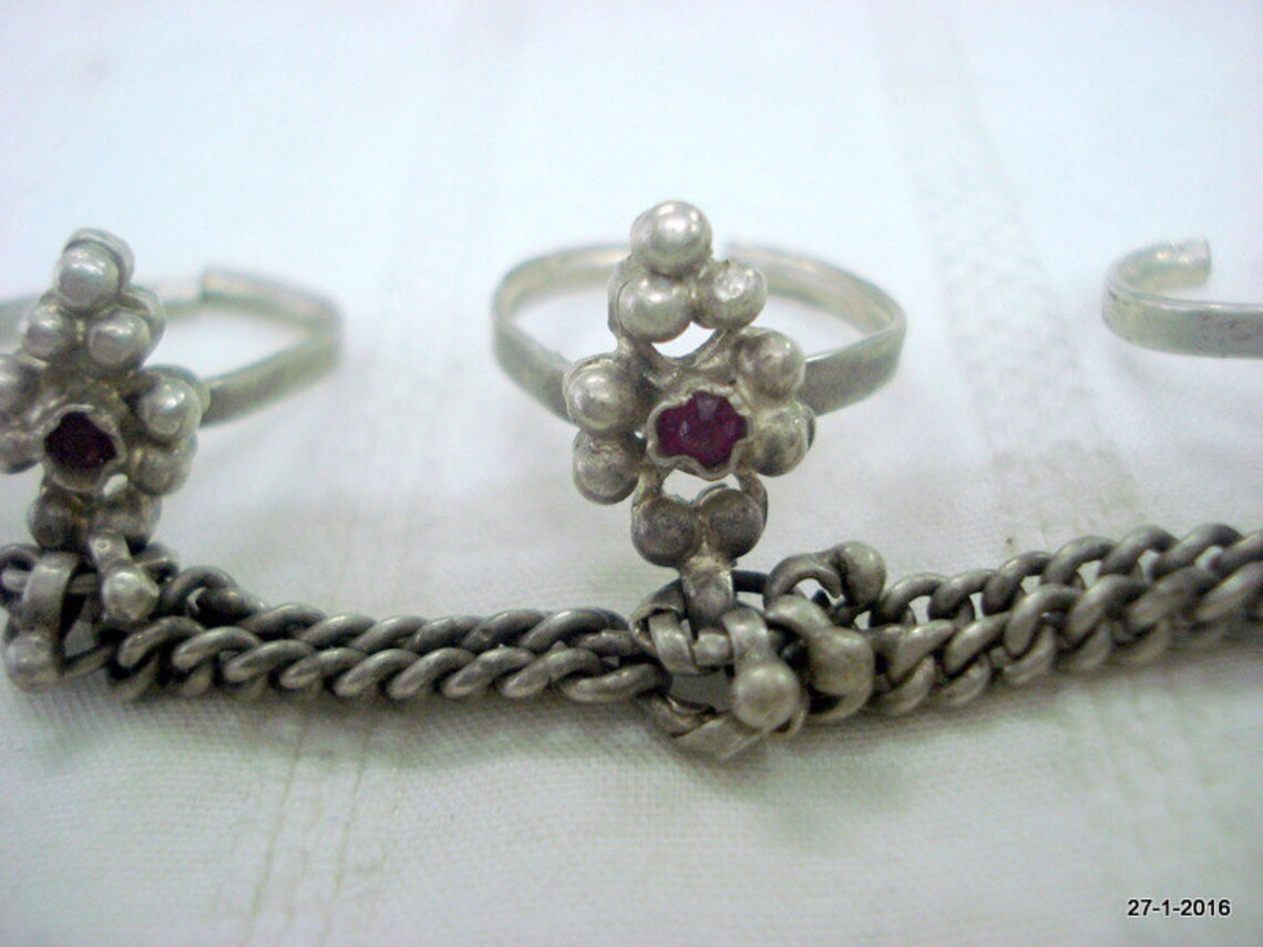 Vintage Antique Tribal Old Silver Toe Rings Traditional Ethnic | Etsy