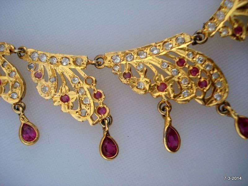 Vintage Antique Tribal Old Silver Gold Vermeil Gold Gilded Necklace ...