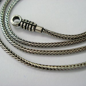 Traditional Design Sterling Silver Chain Necklace Handmade Chain ...