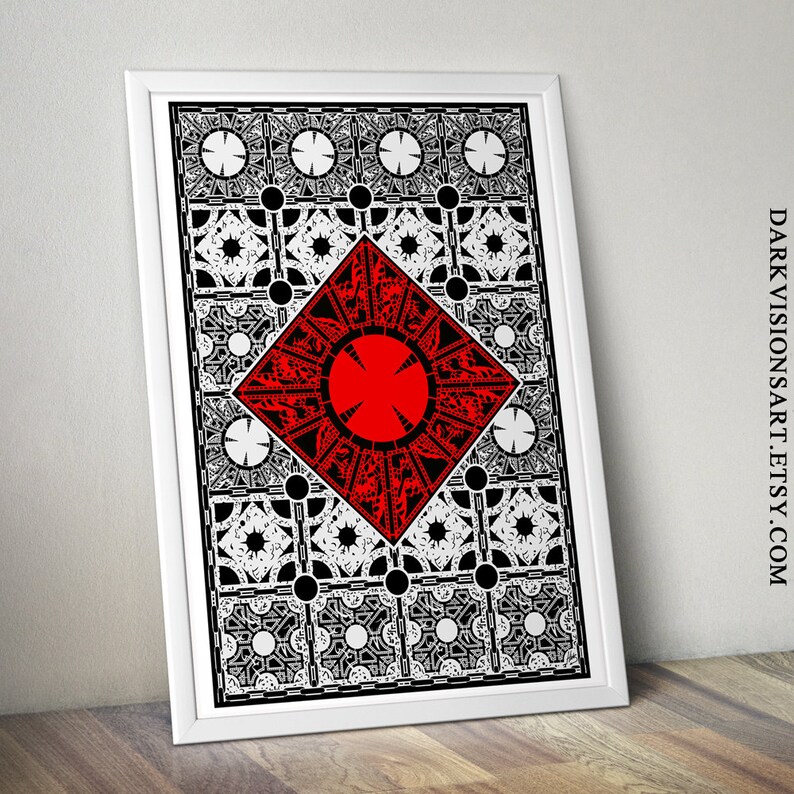 Hellraiser Puzzle Box Poster Art Print Clive Barker Pinhead - Etsy