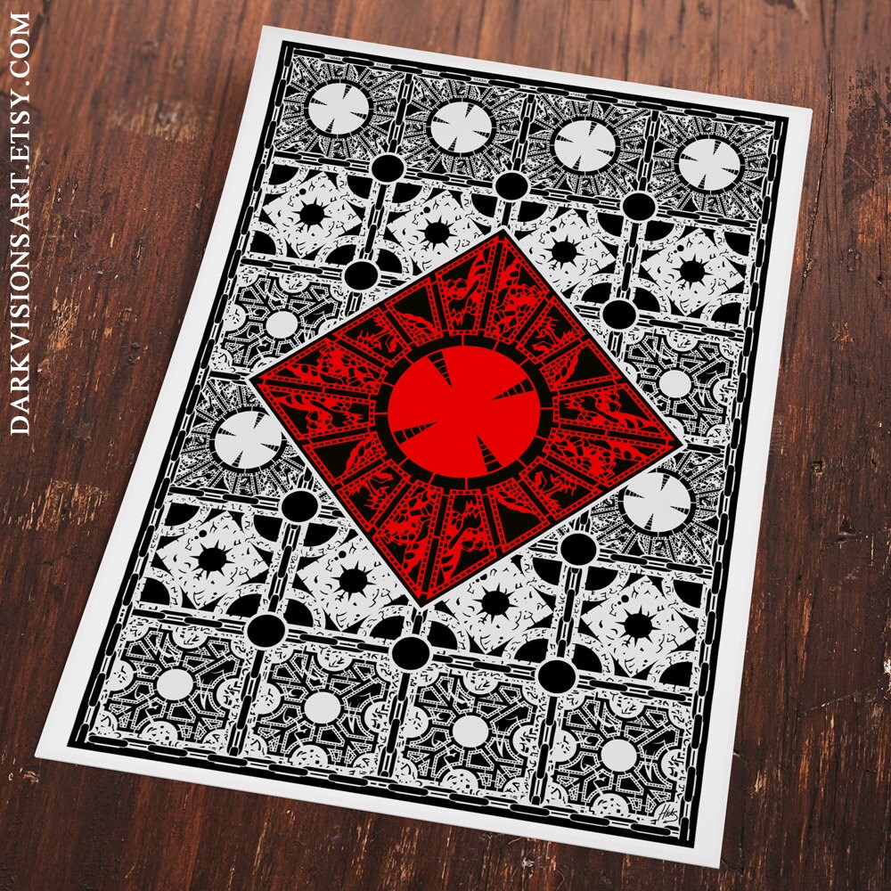 Hellraiser Puzzle Box Poster Art Print Clive Barker Pinhead - Etsy UK