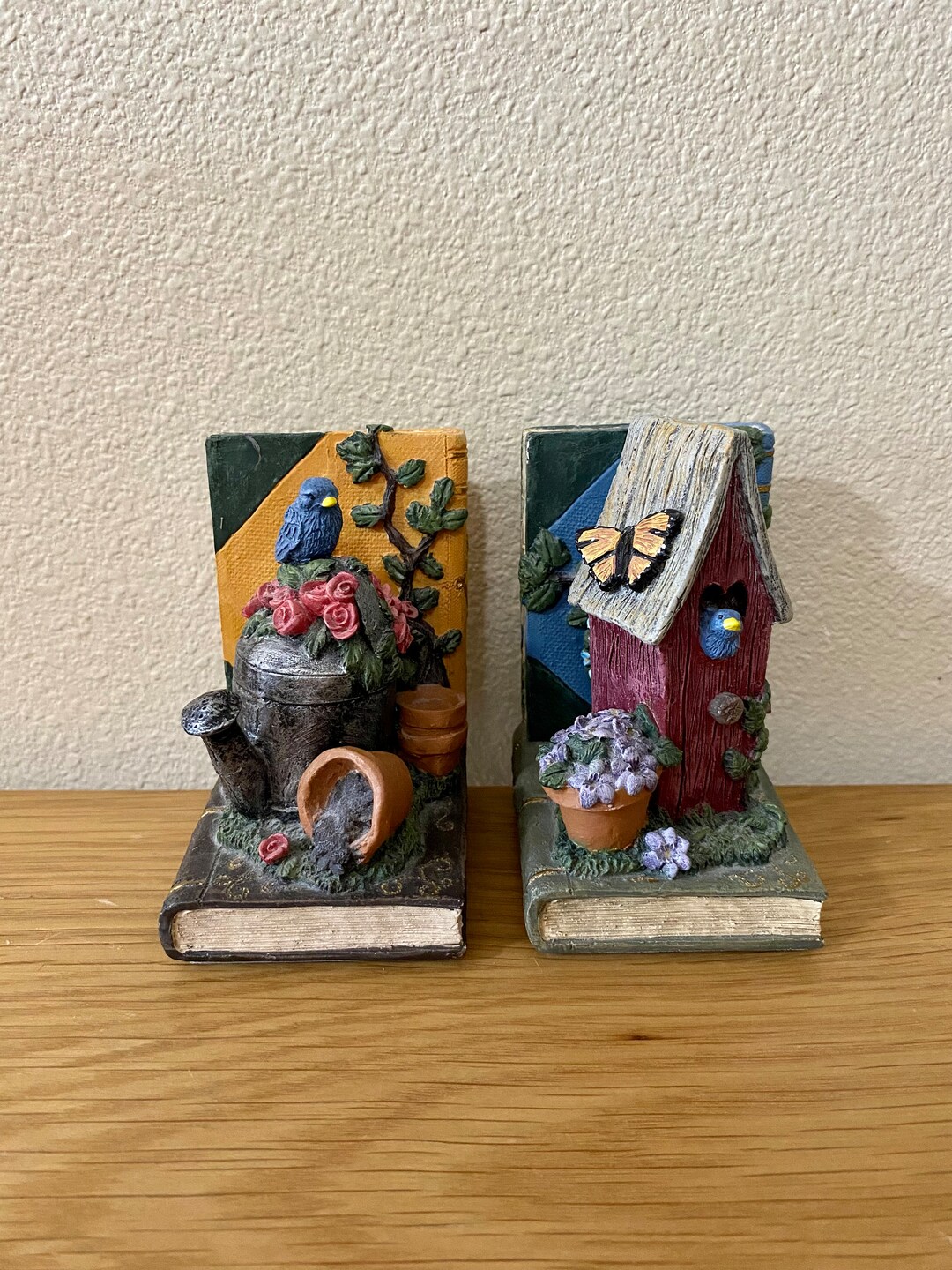 1996 Figi Graphics garden Lovers Bookends - Etsy