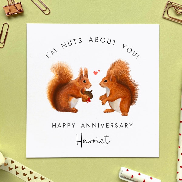 Squirrel Card - Etsy