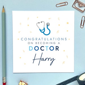 Personalised Congratulations Card for Doctor, Nurse, Midwife ...