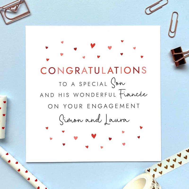 Engagement Card - Etsy