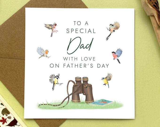 Father's Day Card With Birds - Etsy UK