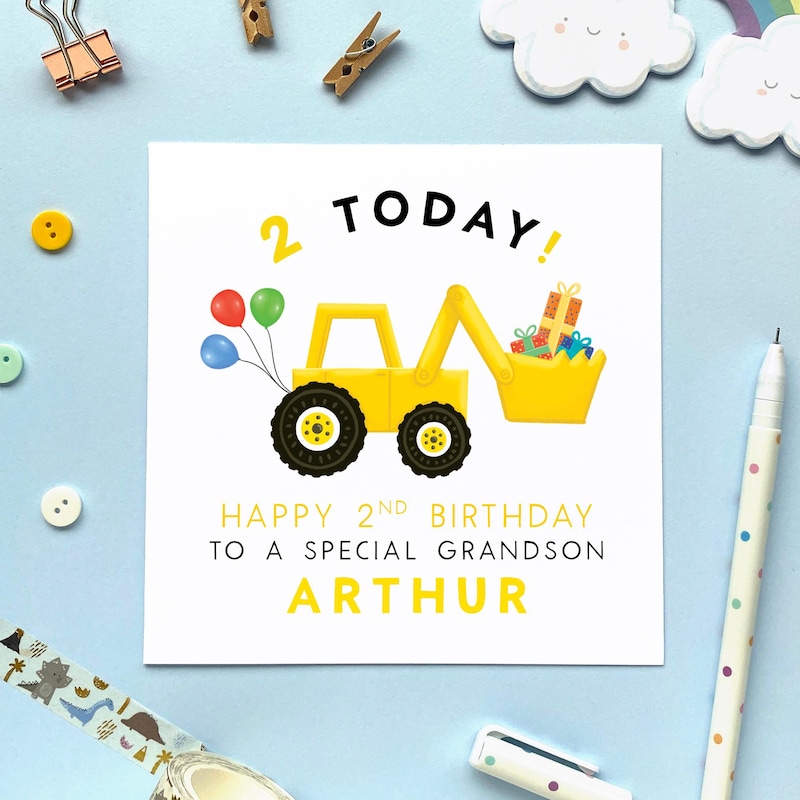 Birthday Boy Big Truck - Etsy UK