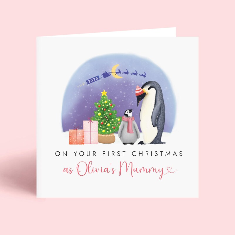 1st Christmas Mam Card - Etsy UK