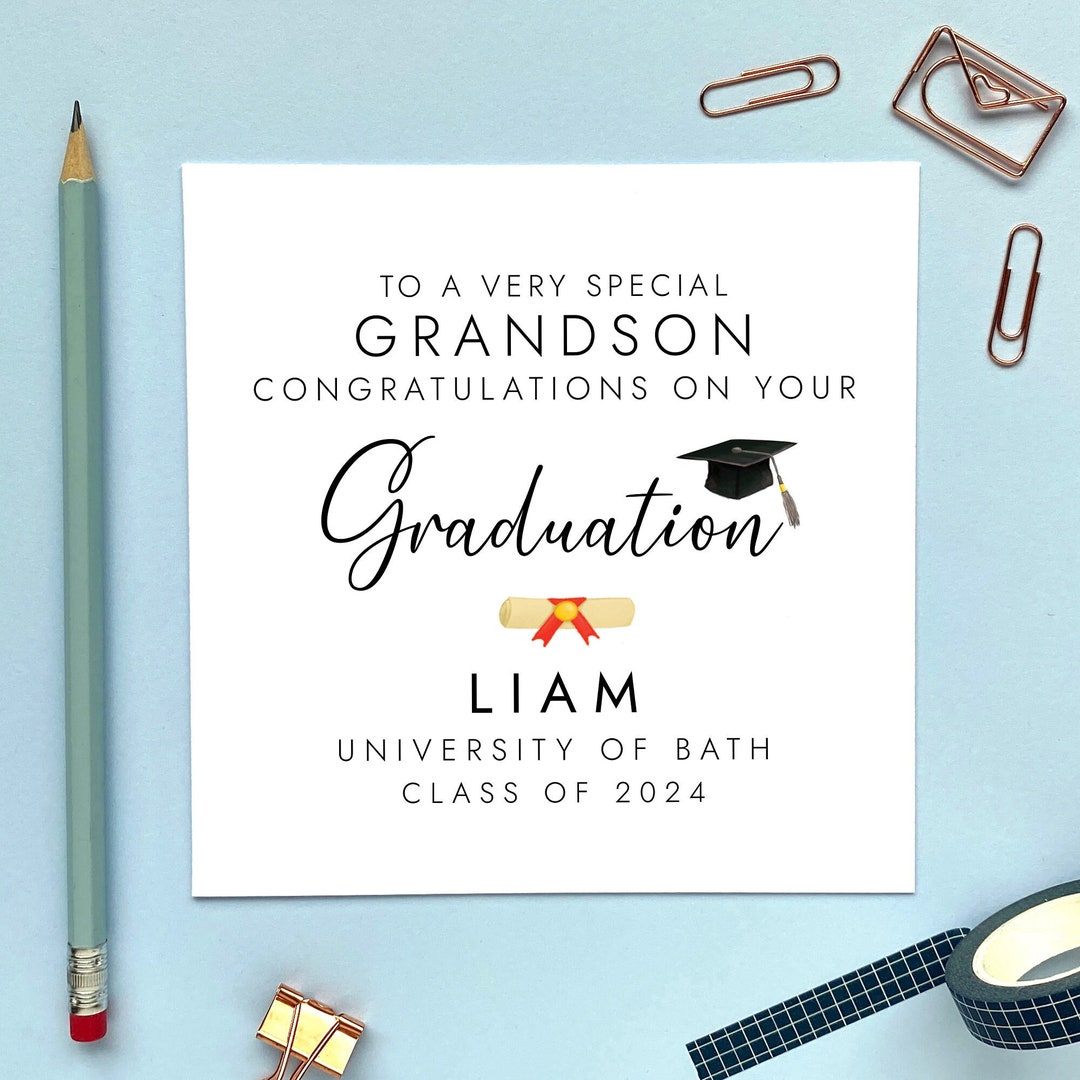 Personalised Congratulations on Your Graduation Card | Well Done ...