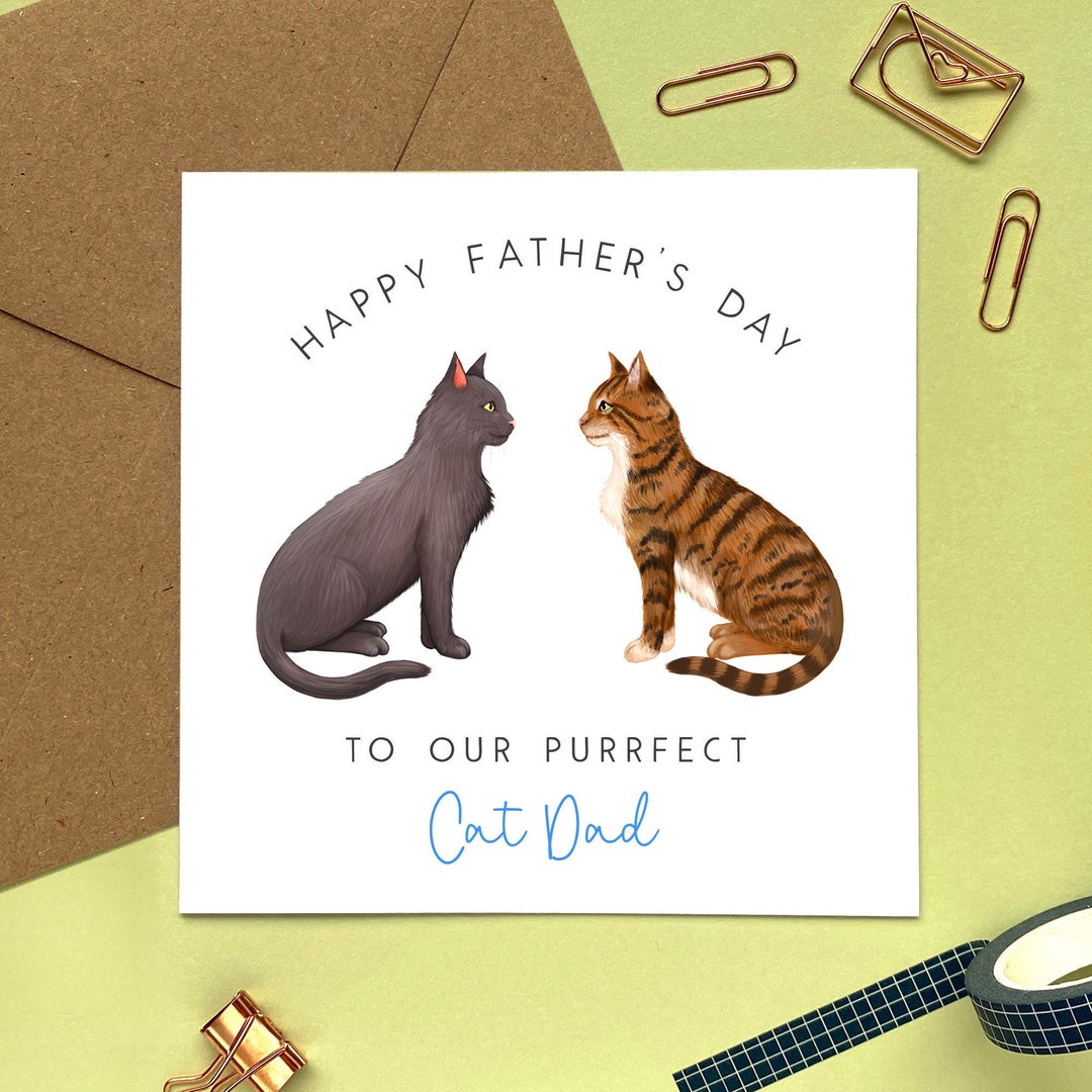 Personalised Choose the Cats Father's Day Card | From the Cats, for Cat ...