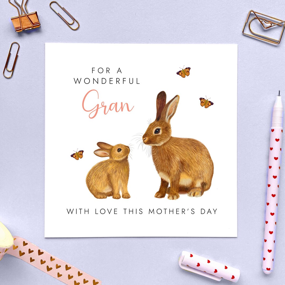 Personalised Mother's Day Card for Gran | Grandma, Granny, Gran, Nanny ...