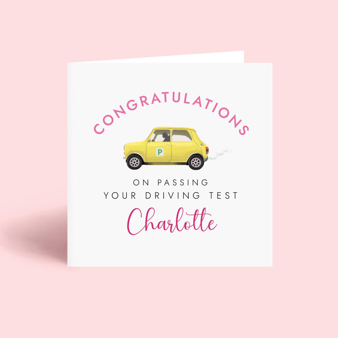 Personalised Driving Test Card for Him | Congratulations on Passing ...