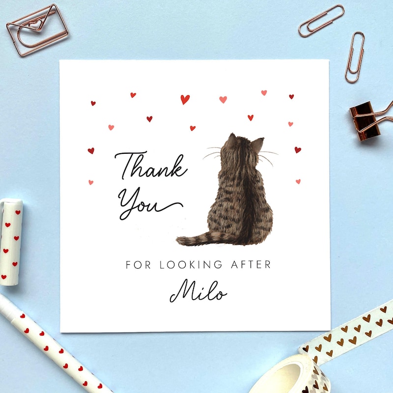 Cat Vet Thank You Card - Etsy