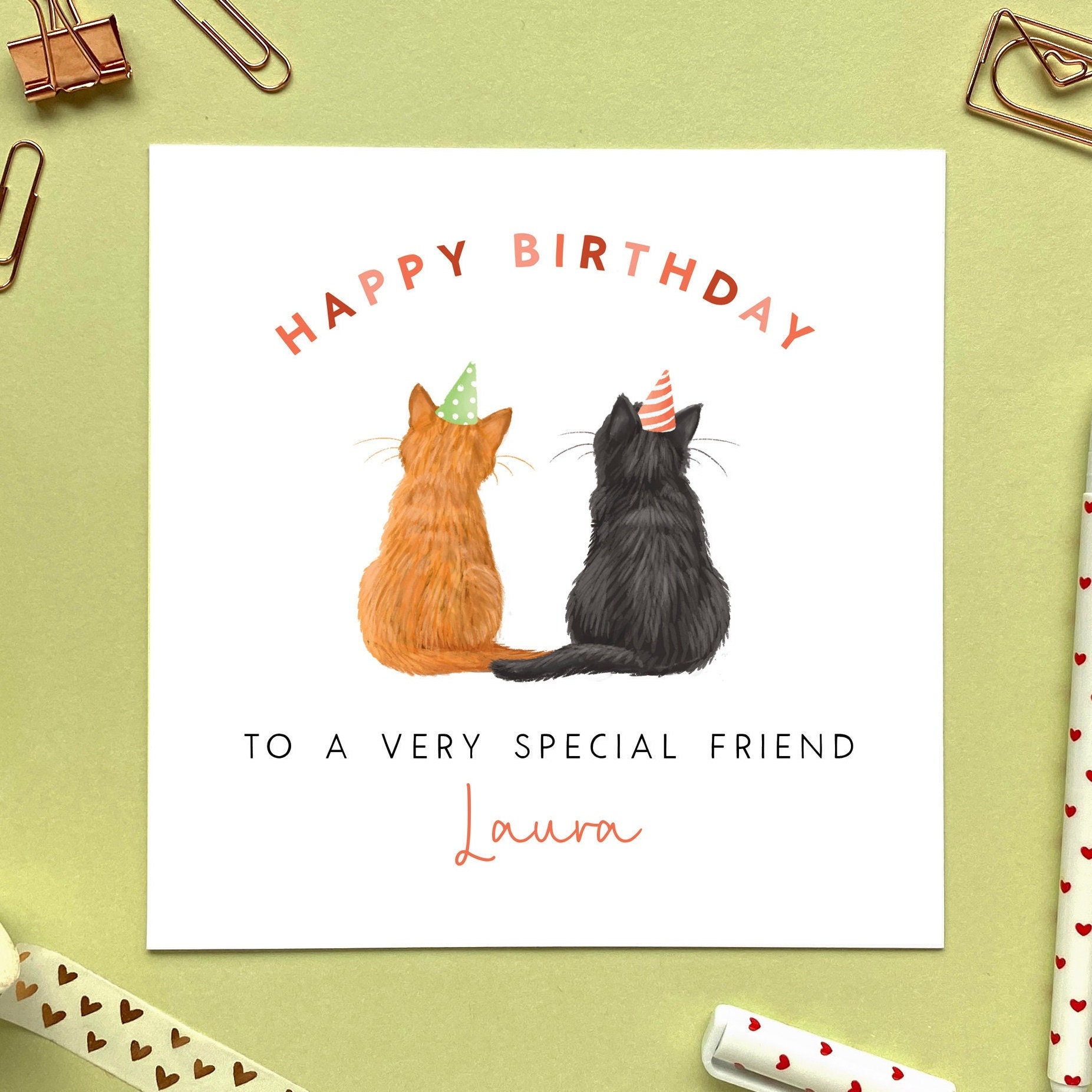 Happy Birthday Dear Friend Cats