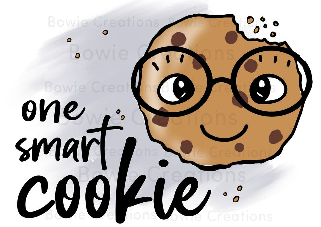Smart Cookie PNG, Cute Cookie Design, Digital Instant Download - Etsy