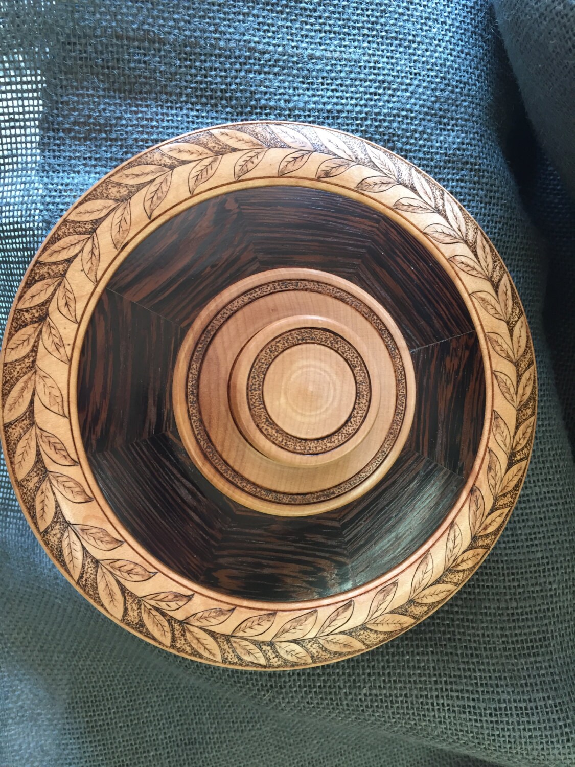 Hand Turned Maple Bowl With Segmented Wenge Lid - Etsy