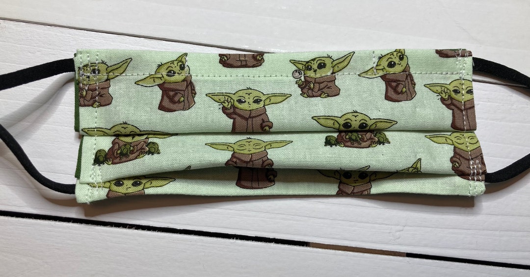 Baby Yoda Face Mask Mandolorian - Etsy