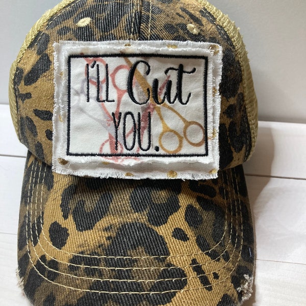 Distressed Baseball Cap - Etsy