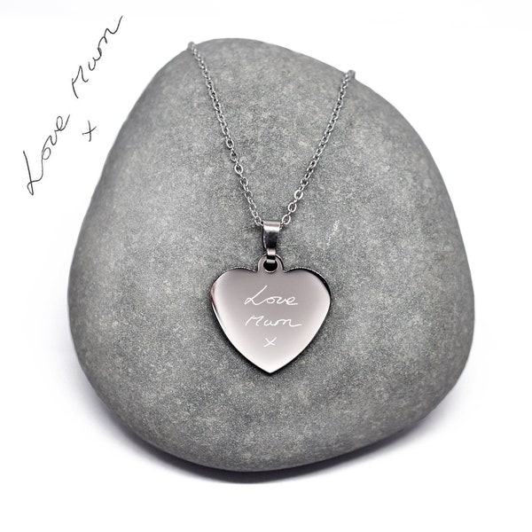 Handwriting Jewelry - Etsy UK