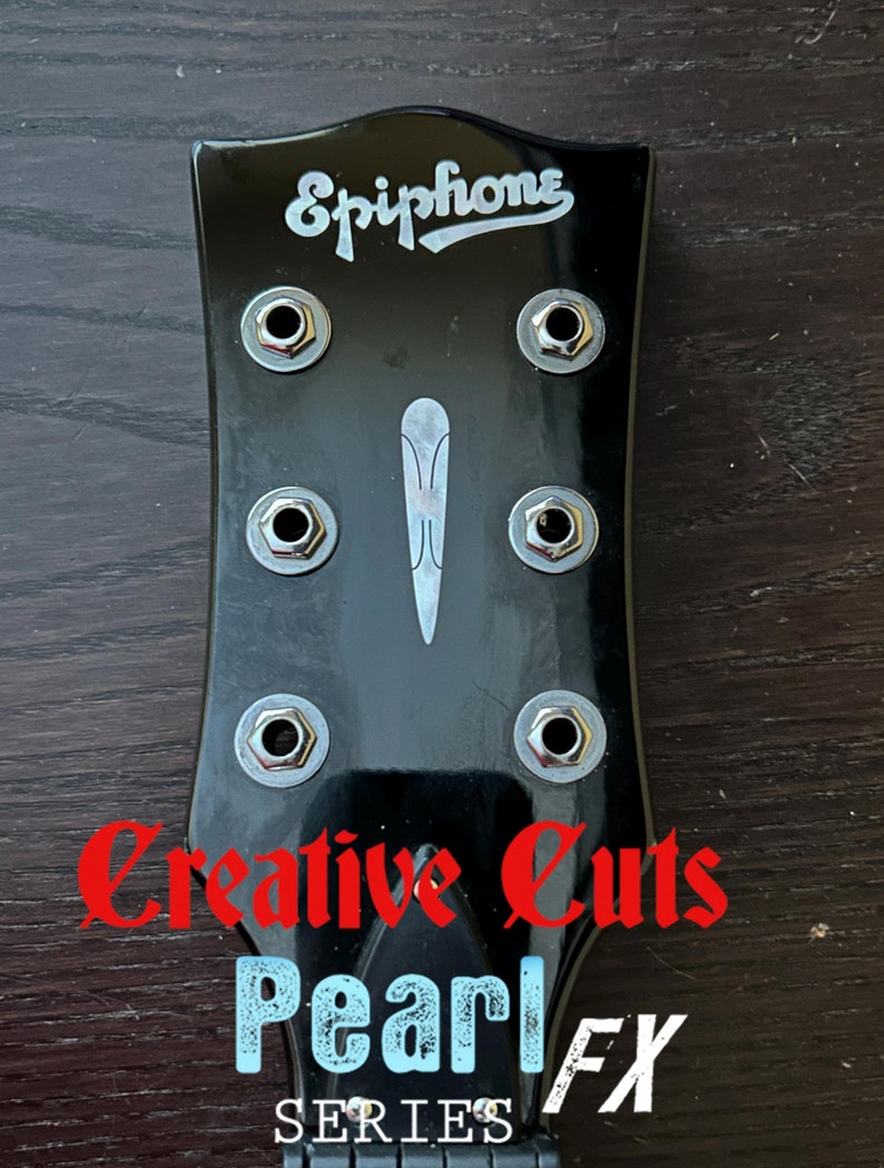 AJ-500ME Headstock Logo Vinyl Inlay Decal Set Perfect for Restoration ...