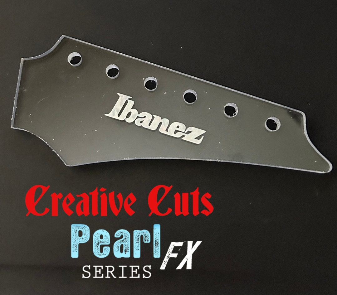 Ibanez Logo Pearl Fx Vinyl Decal Inlay for Electric Guitar Headstock ...