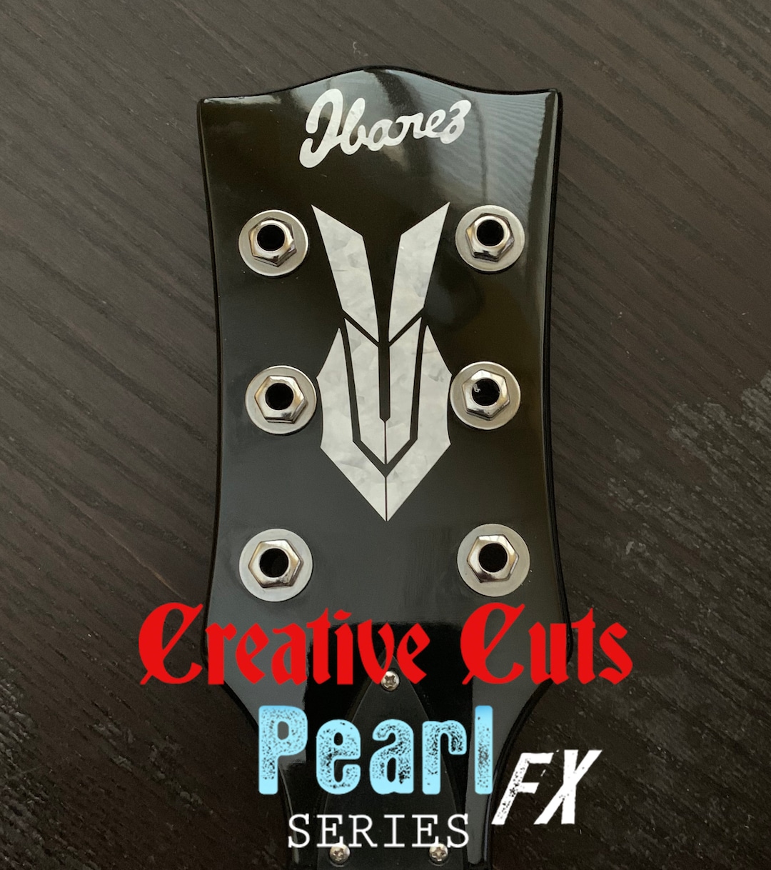 Ibanez Fujigen Lawsuit Era Vintage Guitar Headstock MOP Decal Set ...
