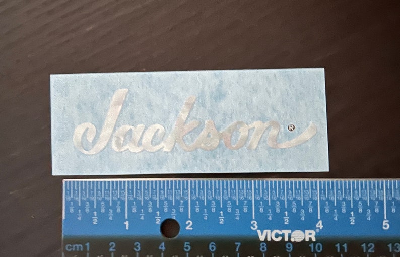 Jackson Logo Pearl Fx Vinyl Decal Inlay for Electric Guitar Headstock ...