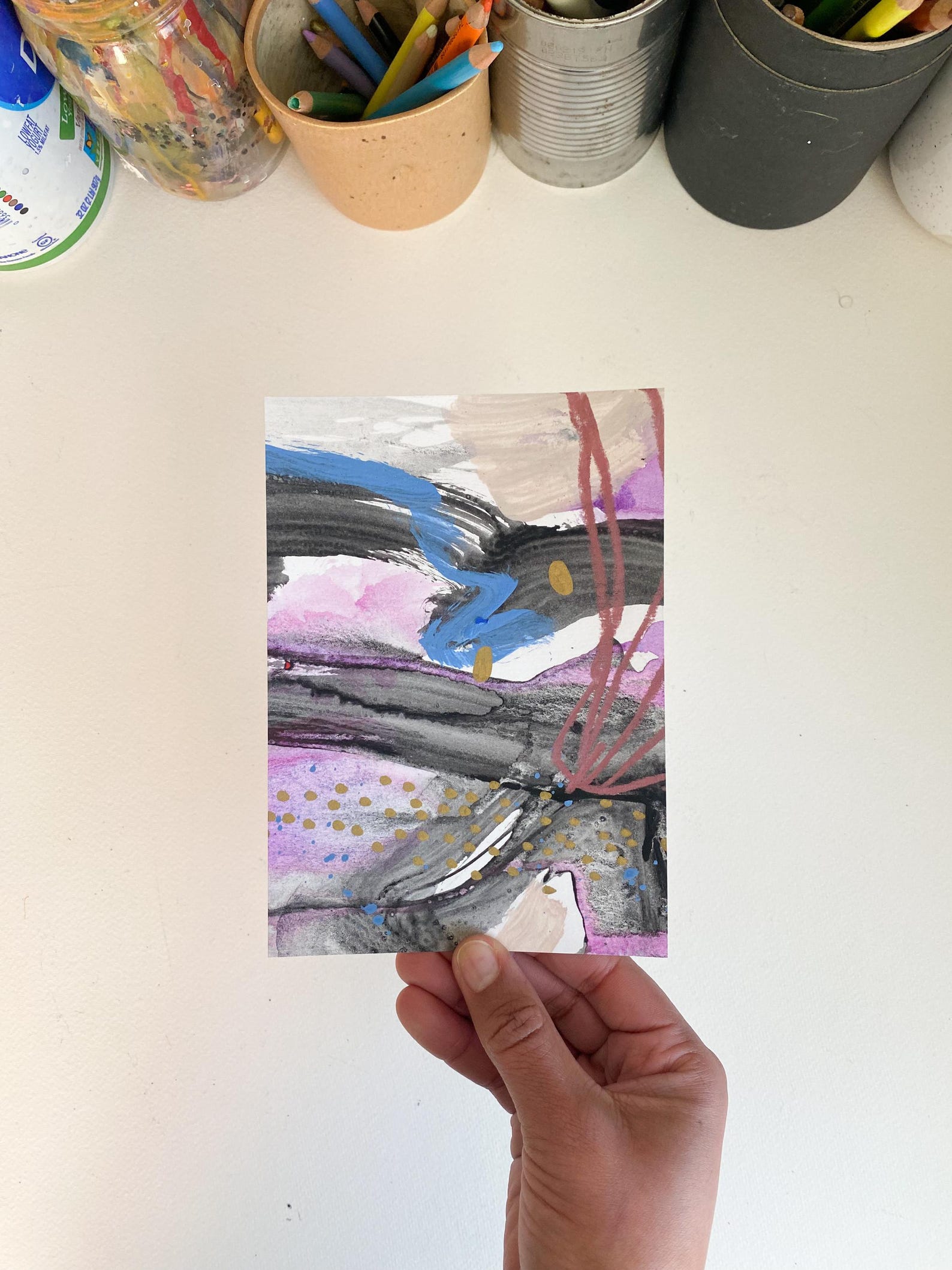 Tiny Mood Drawing 2025 - 7”x 5” - Original Art - One-of-a-kind Works on ...
