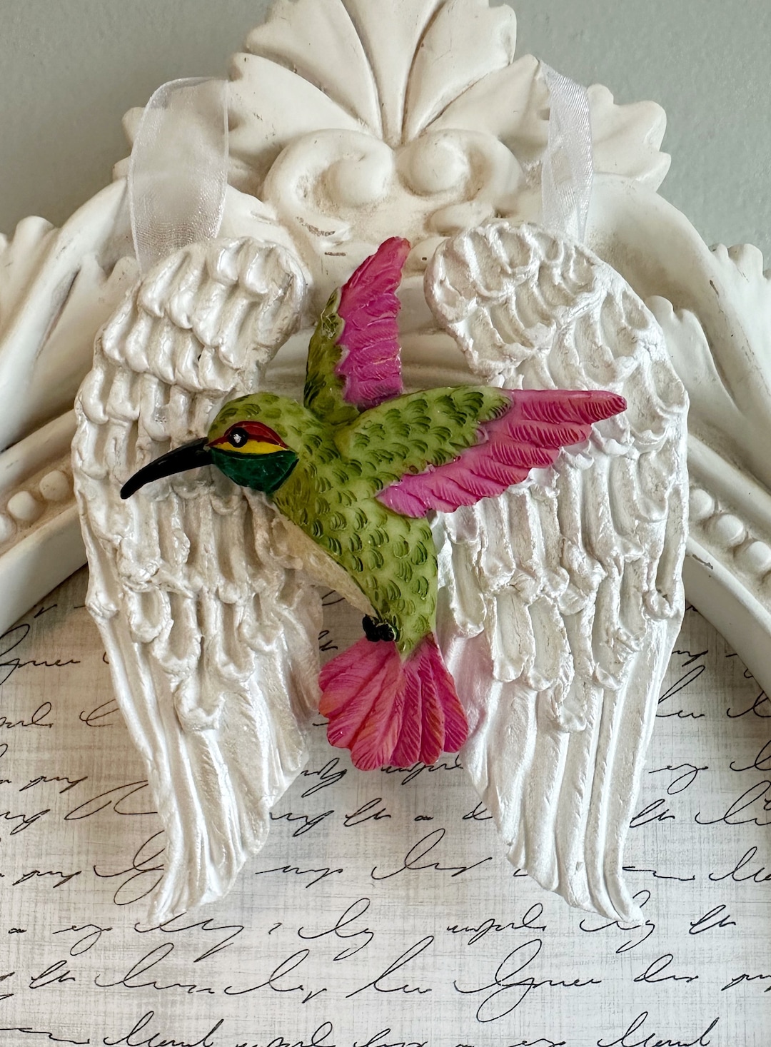 Hummingbird Memorial Personalized Angel Wings Hummingbird Handmade ...
