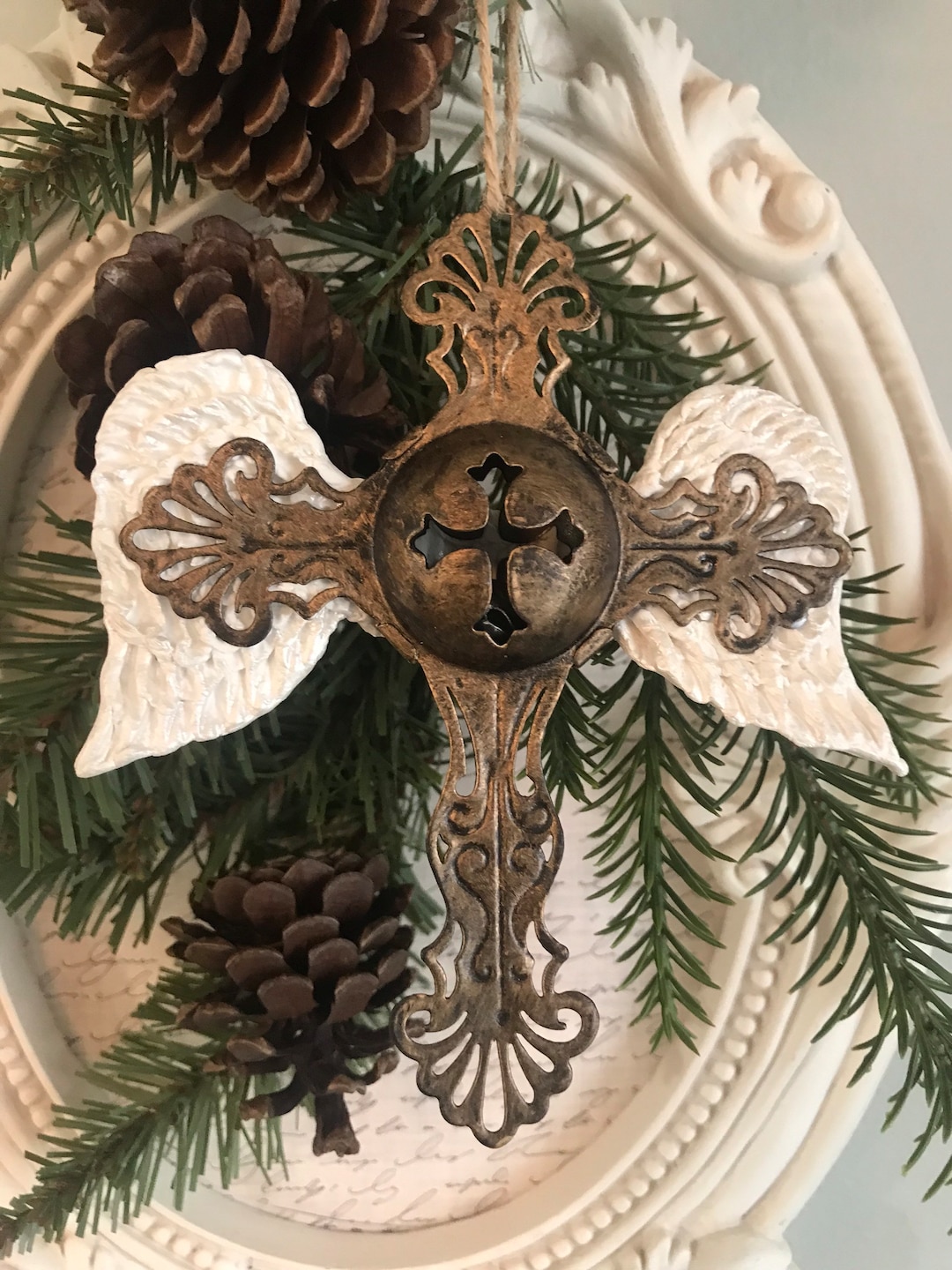 Bell Christmas Cross “when a Bell Rings an Angel Gets Their Wings ...