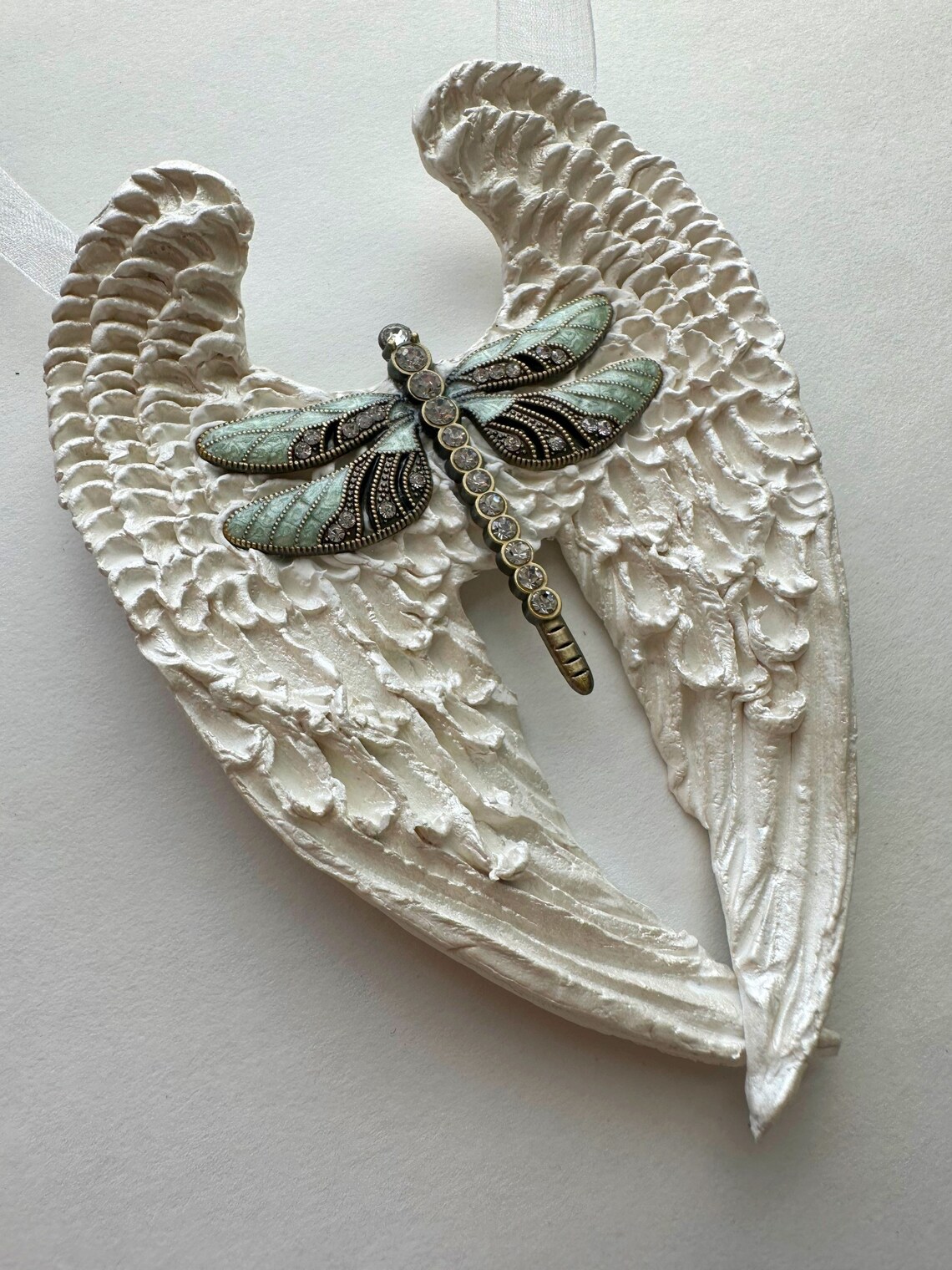 Dragonfly Angel Wings Wall Decor Hand Sculpted Angel Wings Precious ...