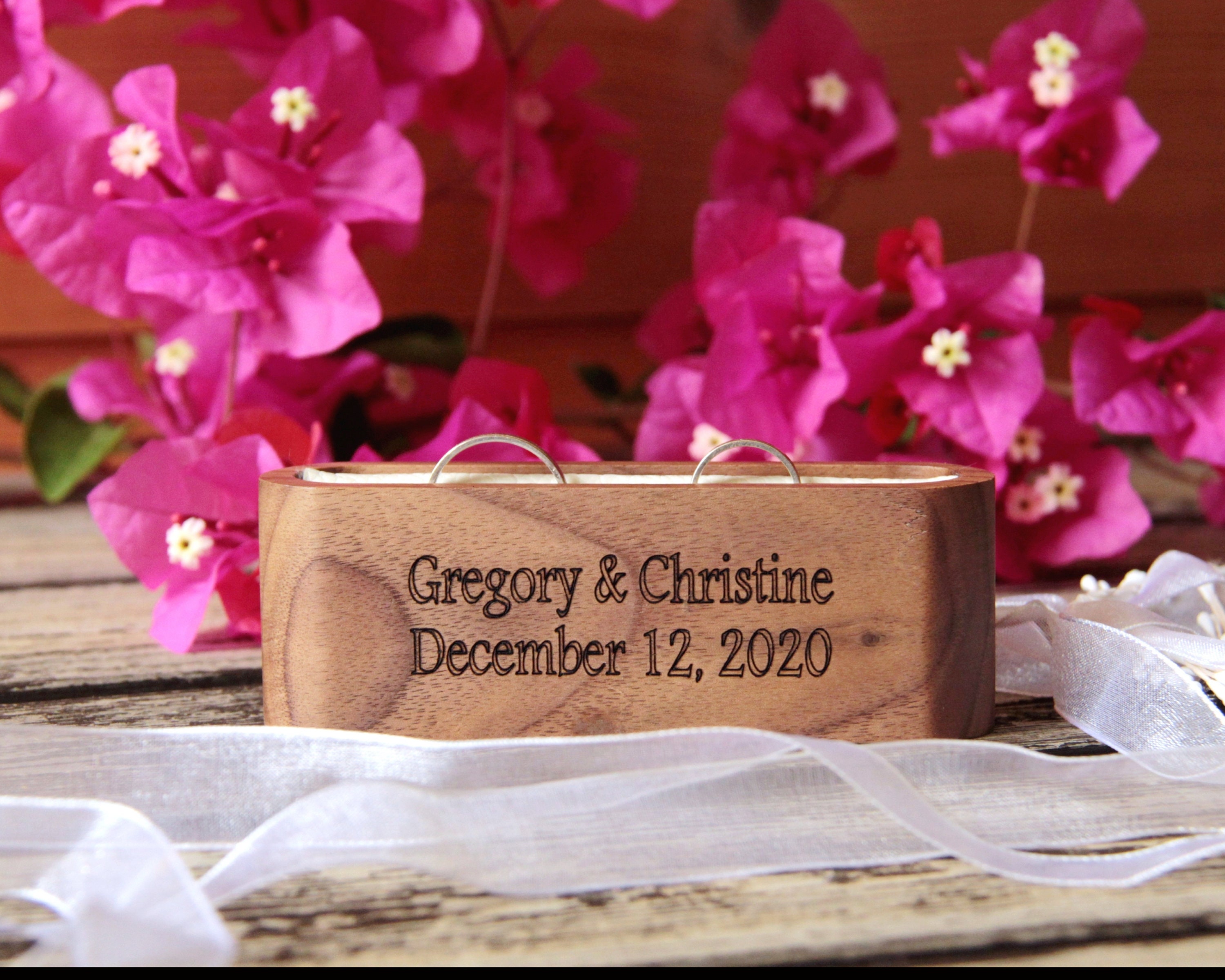 Rustic Ring Bearer Box Reclaimed Wood Ring Box Wood Ring Box - Etsy UK