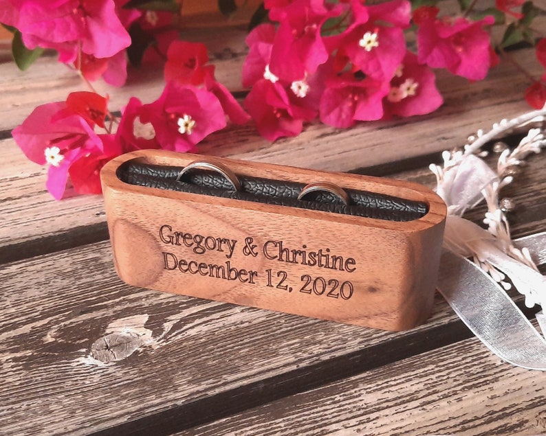 Rustic ring bearer box reclaimed wood ring box wood ring box | Etsy