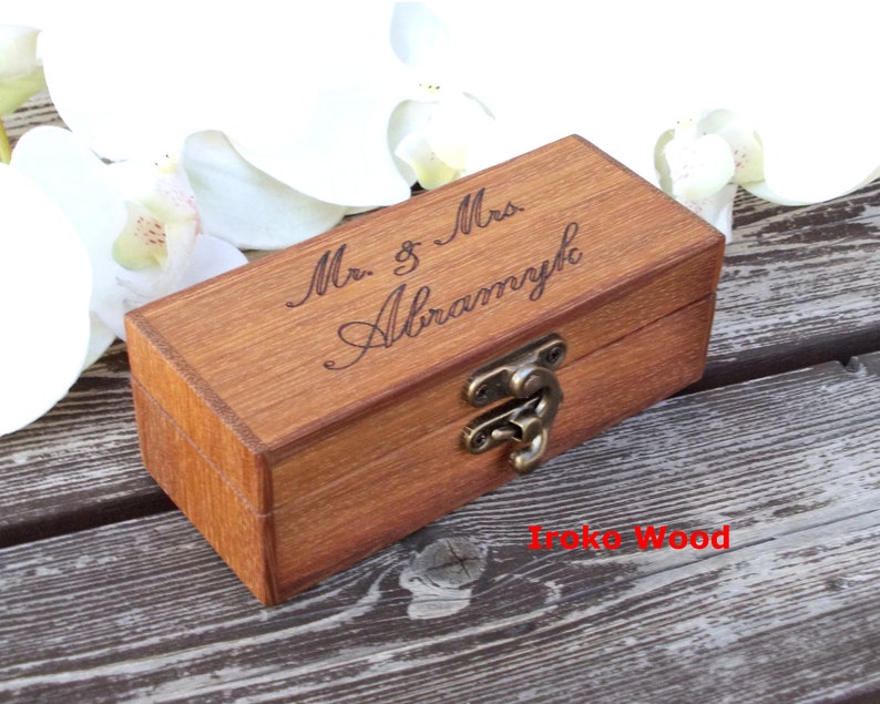 Rustic Ring Bearer Box Reclaimed Wood Ring Box Wood Ring Box - Etsy