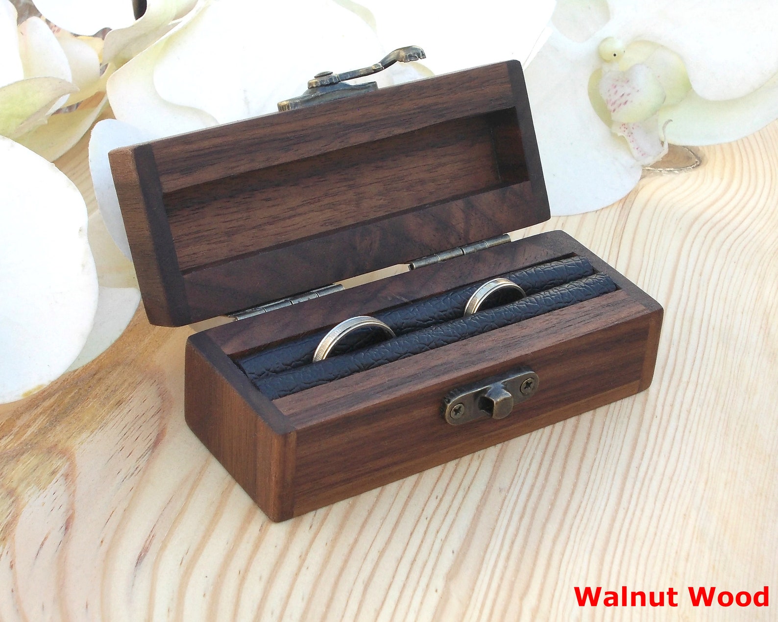 Rustic Ring Bearer Box Reclaimed Wood Ring Box Wood Ring Box - Etsy