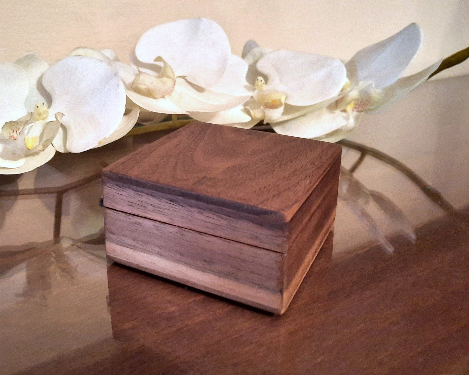 WALNUT Ring Bearer Box Ring Box Wedding Engagement Ring Box - Etsy