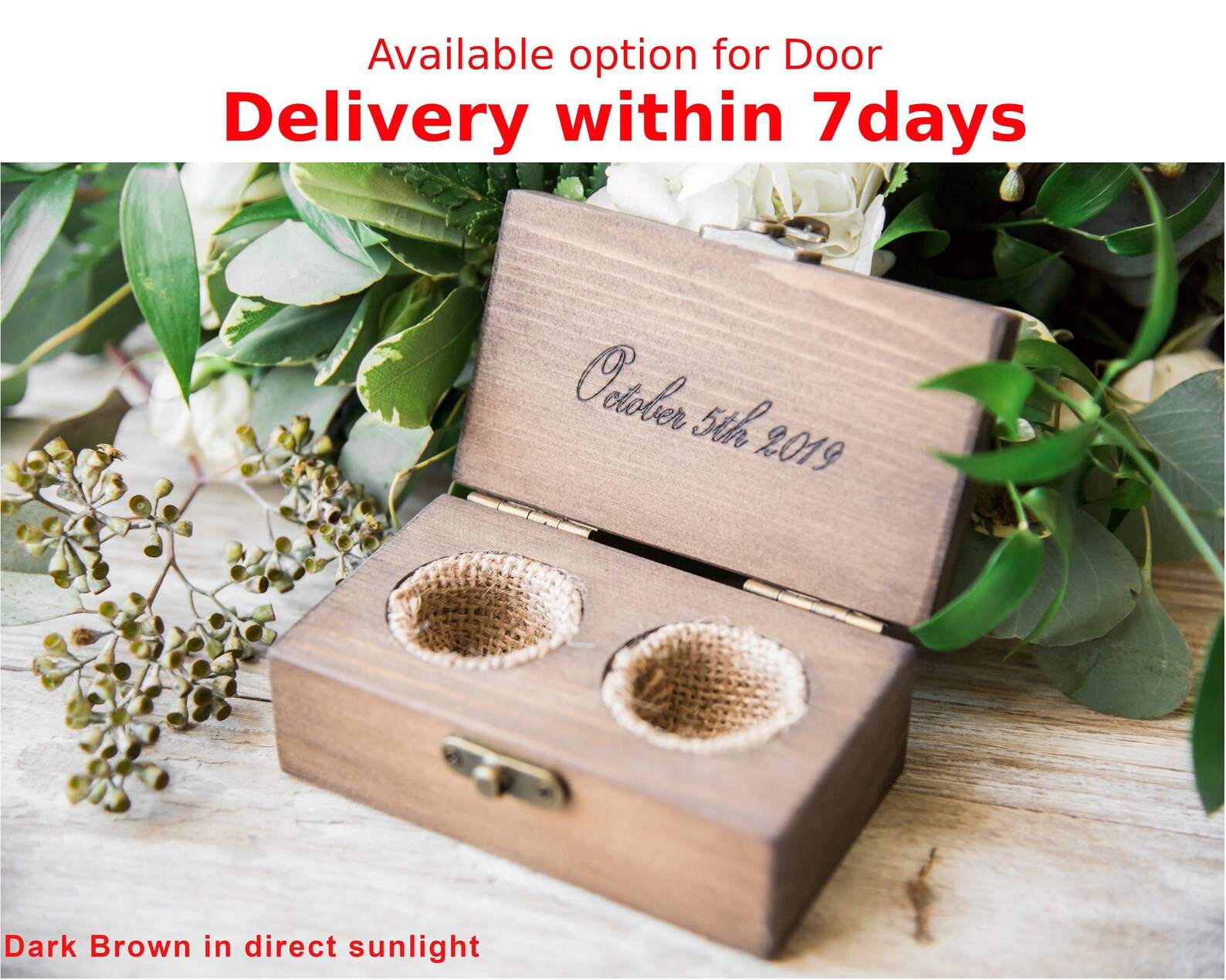 Rustic Ring Bearer Box Reclaimed Wood Ring Box Wood Ring Box - Etsy