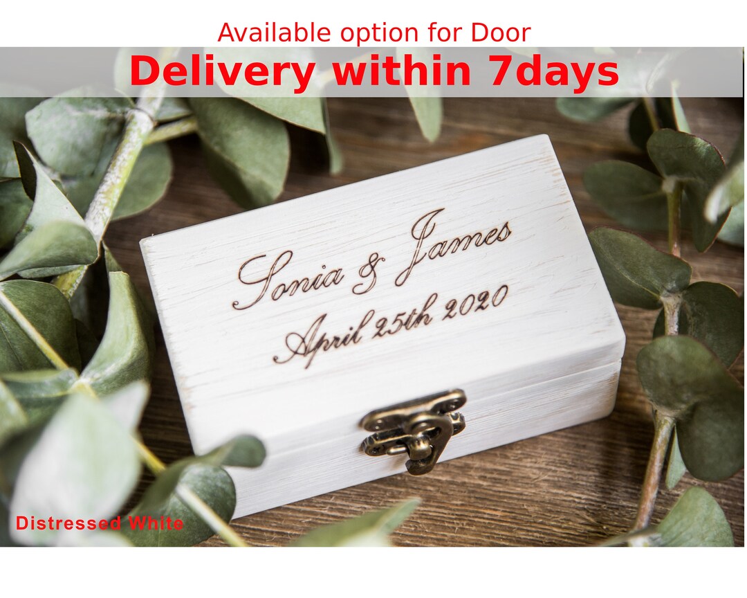 Rustic Ring Bearer Box Reclaimed Wood Ring Box Wood Ring Box Wedding ...