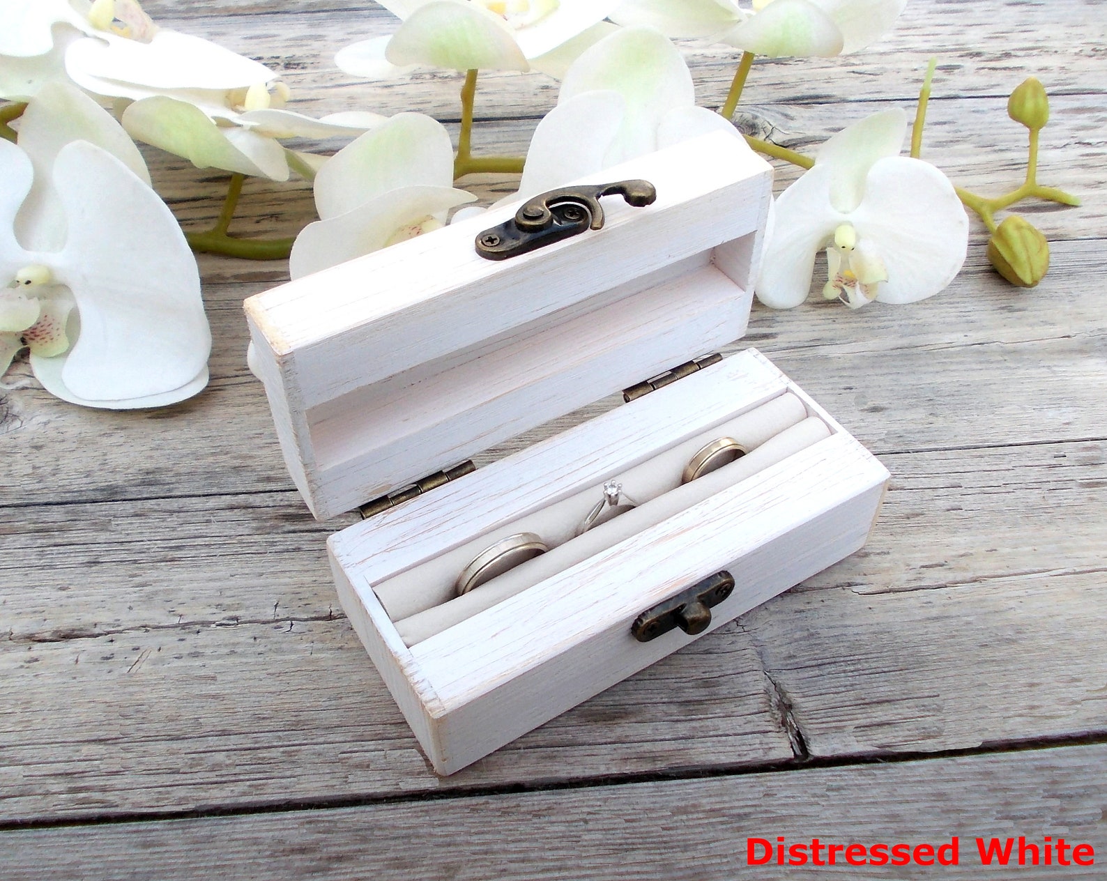 Rustic Ring Bearer Box Reclaimed Wood Ring Box Wood Ring Box - Etsy