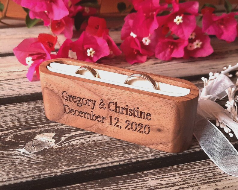 Rustic Ring Bearer Box Reclaimed Wood Ring Box Wood Ring Box - Etsy