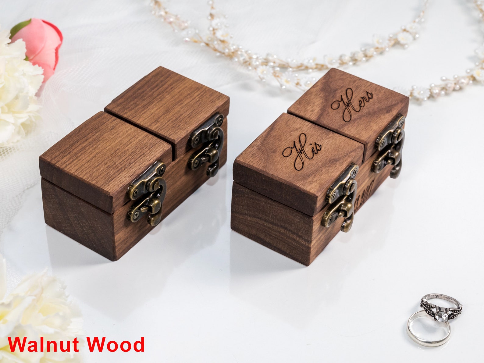 Ring bearer box ring box wedding engagement ring box wedding | Etsy