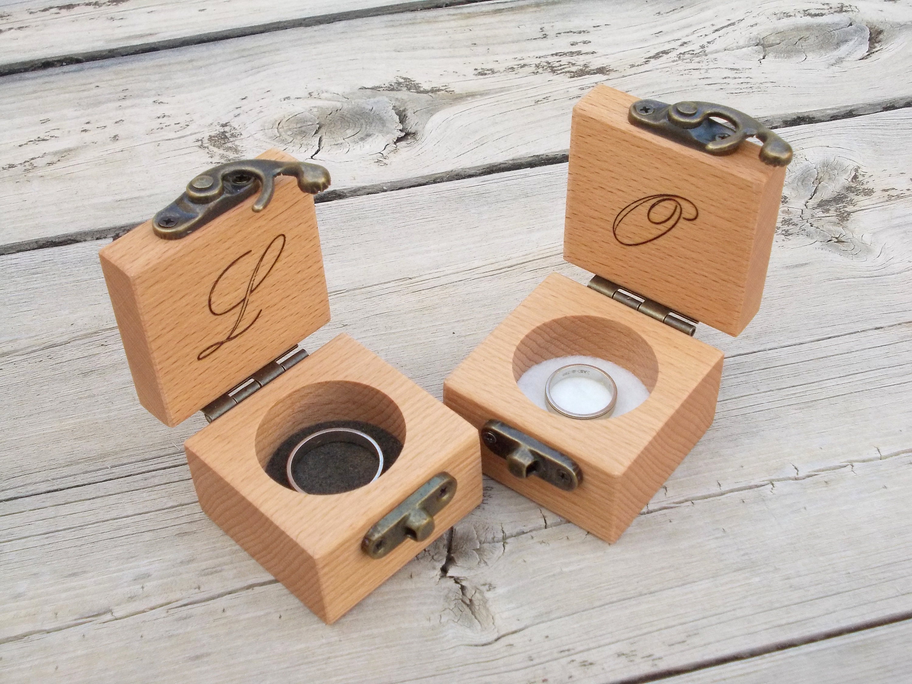 Ring box wedding ring box engagement ring box ring bearer box | Etsy